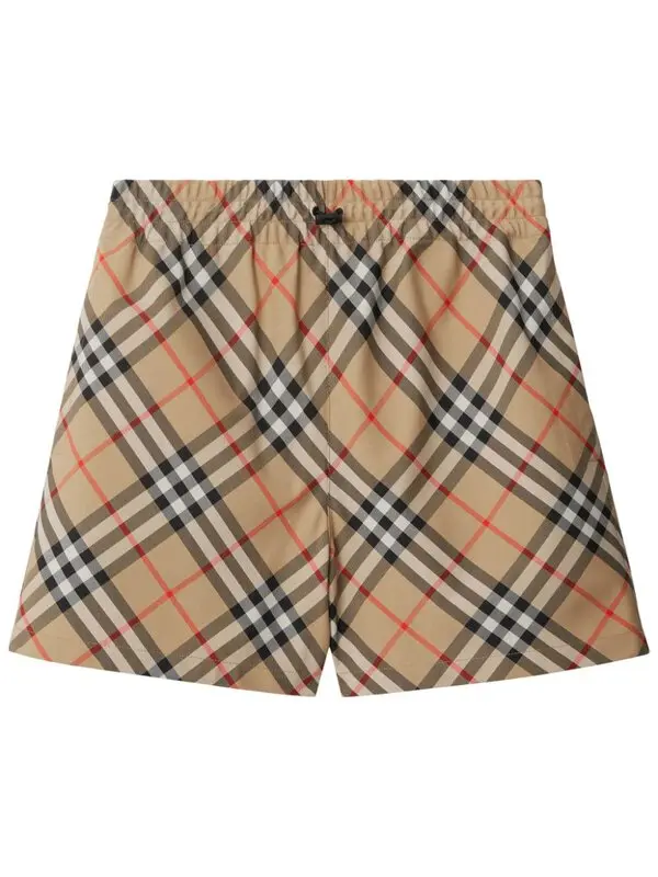 Burberry Vintage Check-print Shorts - Neutrals