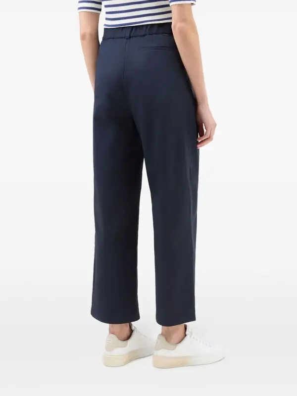 Woolrich Wide-leg Cotton Trousers - Blue