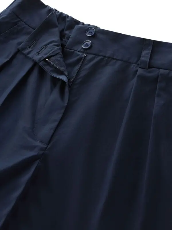 Woolrich Wide-leg Cotton Trousers - Blue