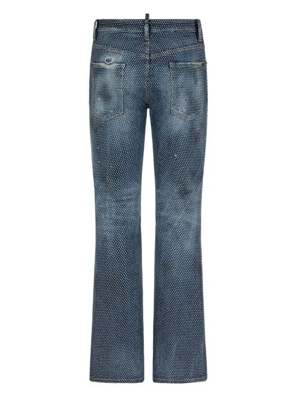 Dsquared2 Embellished Low-rise Jeans