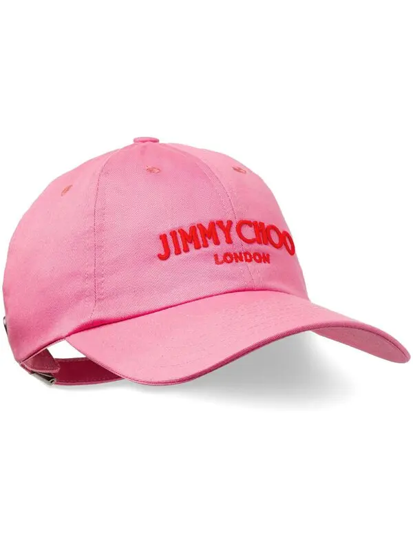 Jimmy Choo Pink Cap with White Logo Jimmy Choo Dyed Flex Trucker Hat By Kemi Link - Artistshot main image 3