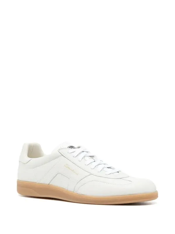 Santoni Low-top Leather Sneakers