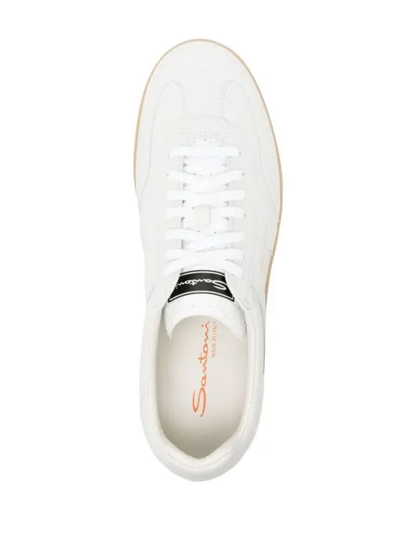 Santoni Low-top Leather Sneakers