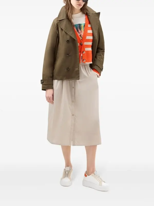 Woolrich A-line Cotton Skirt - Neutrals