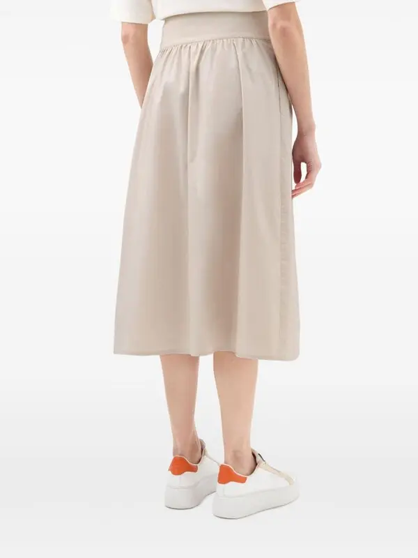 Woolrich A-line Cotton Skirt - Neutrals