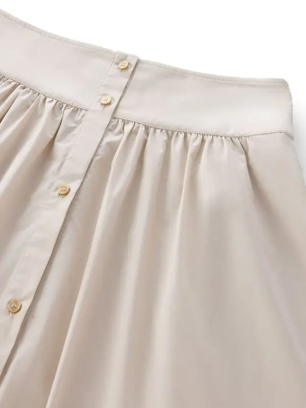 Woolrich A-line Cotton Skirt - Neutrals