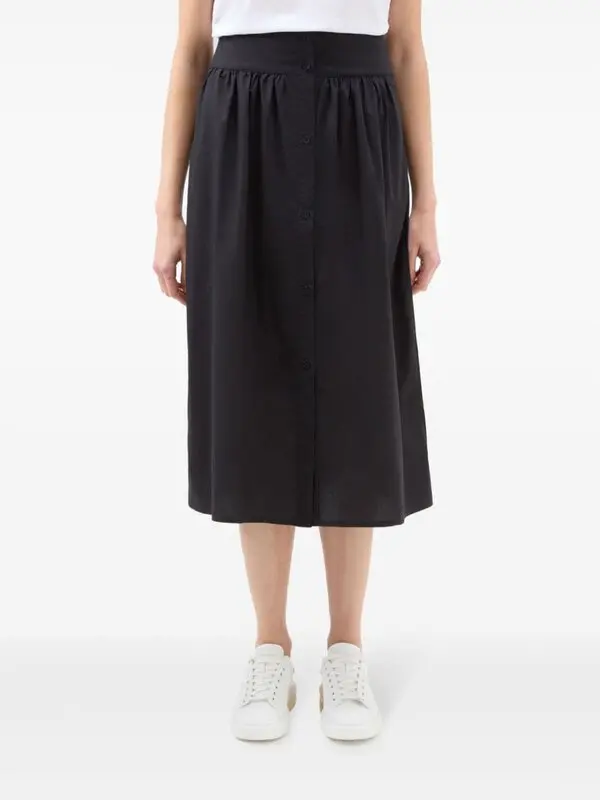 Woolrich A-line Midi Skirt - Black