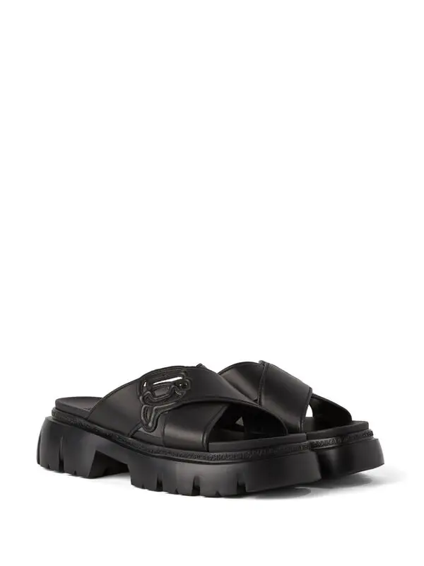 Karl Lagerfeld Ikon Nft Leather Mules