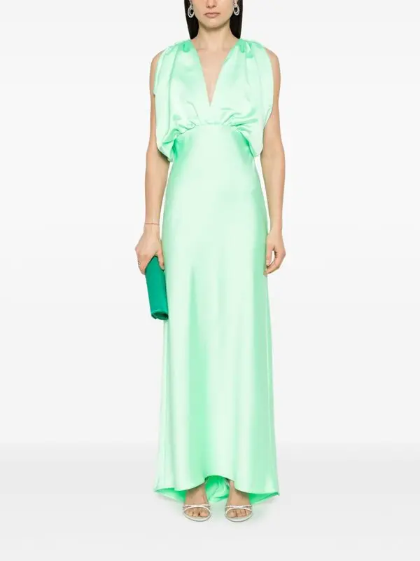 Pinko Dolcetto Satin Long Dress