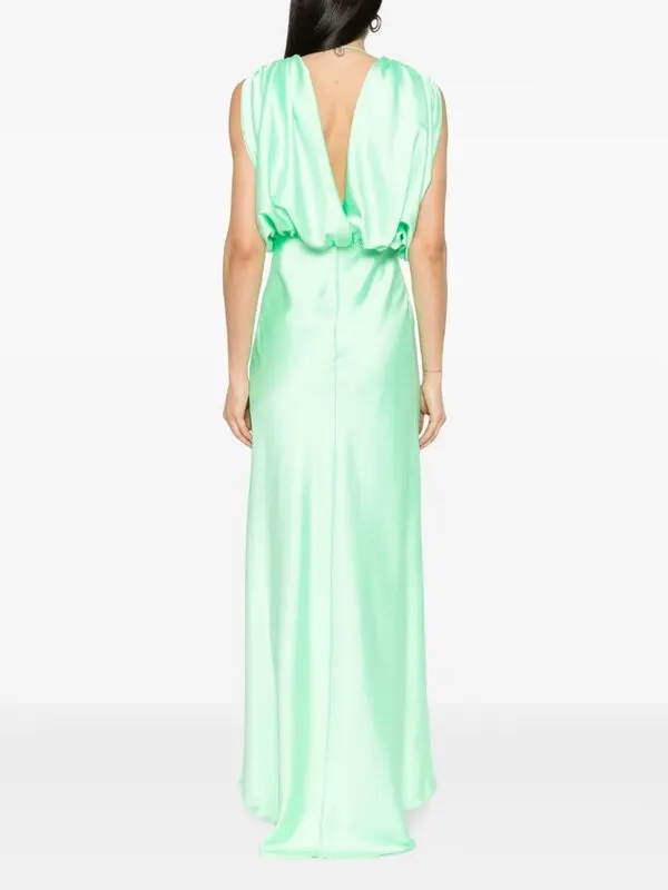 Pinko Dolcetto Satin Long Dress