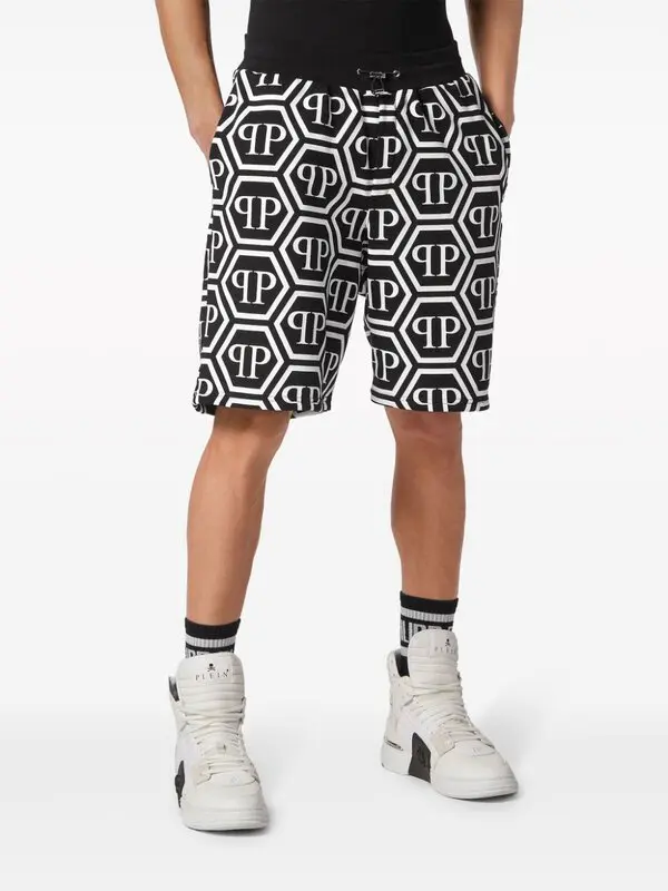Philipp Plein Monogram Track Shorts