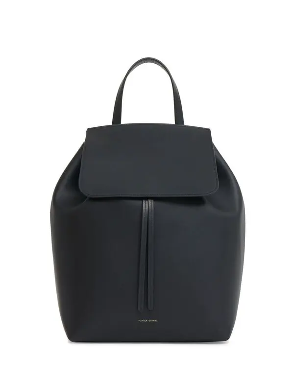 MANSUR GAVRIEL Classic Leather Backpack large BLACK Mansur Gavriel backpack Mansur Gavriel Large Vegetable-Tanned Leather Backpack main image 4