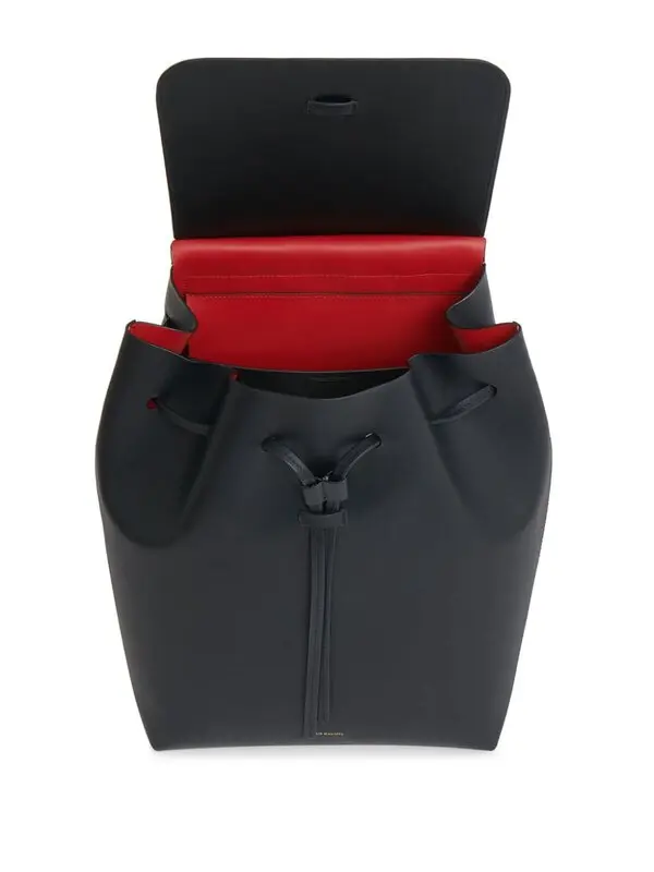 Mansur Gavriel Leather Backpack In Black - 20% Off  display picture 1