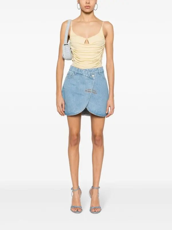 Gcds Logo Embroidered Mini Skirt