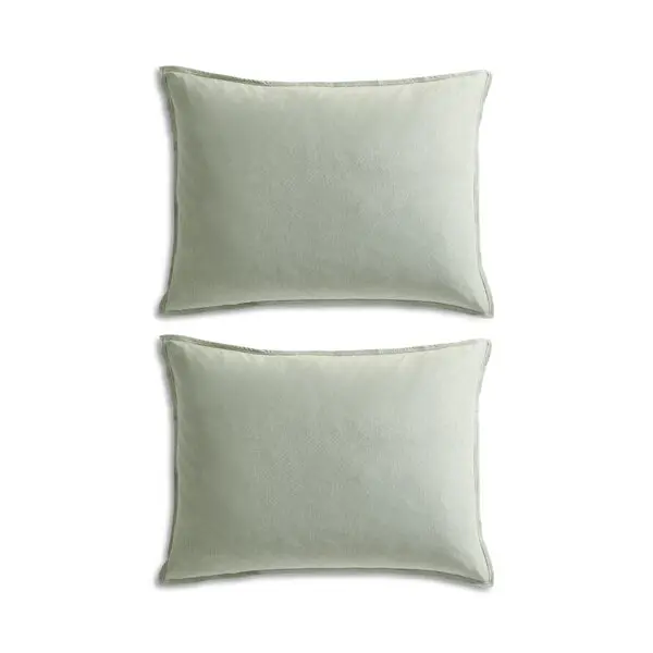 Calvin Klein Modern Melange Jersey 3 Piece Duvet Cover Set - Lichen Green