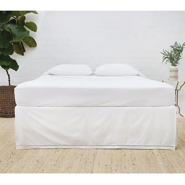 POM POM AT HOME Como Bed Skirt - White