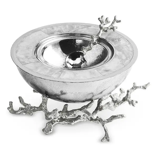 Michael Aram Ocean Reef Caviar Set - Silver