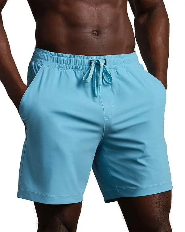 RHONE Pursuit 7" Drawstring Shorts - Belize Blue