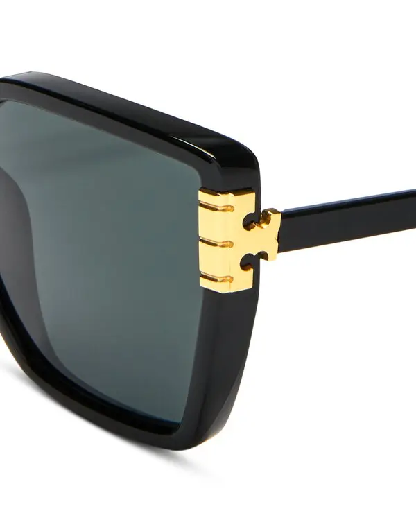 Tory Burch Flat Eleanor Square Sunglasses