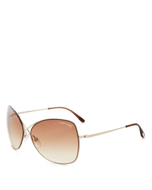 TOM FORD Butterfly Sunglasses - Havana/brown Solid