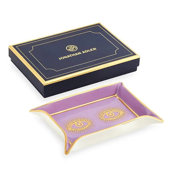 Jonathan Adler Eyes Valet Tray - Purple