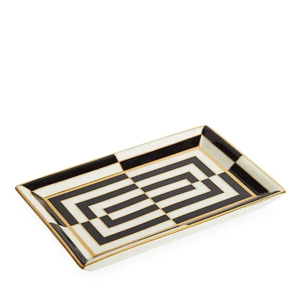 Jonathan Adler Optical Art Tray - White
