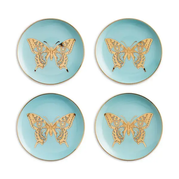 Jonathan Adler Mariposa Butterfly Coasters, Set Of 4