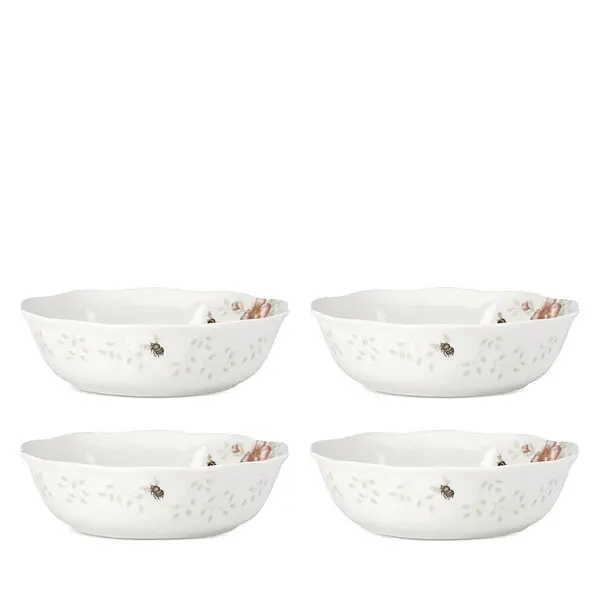LENOX Butterfly Meadow Soup Bowls, Set Of 4 - White
