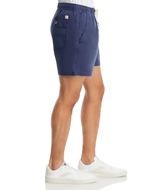 Marine Layer Saturday Cotton Blend 6" Shorts - Navy