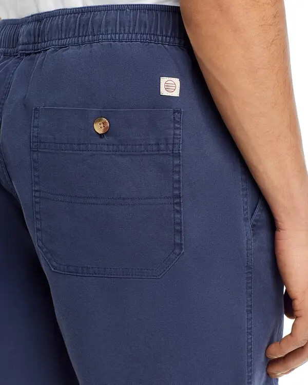 Marine Layer Saturday Cotton Blend 6" Shorts - Navy