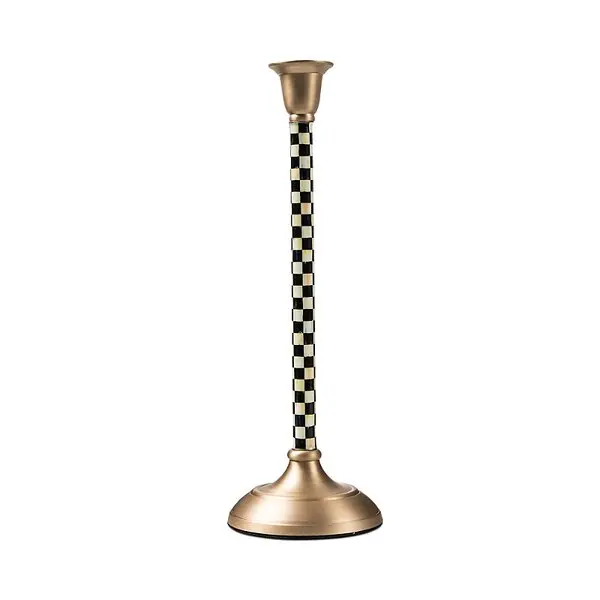 MACKENZIE-CHILDS Courtly Check Candlestick, Large - Multi