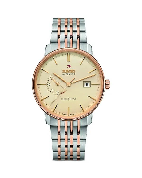 RADO Coupole Classic Power Reserve 41mm Watch - Beige/two Tone