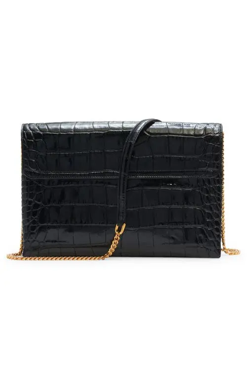 TOM FORD Croc Embossed Leather Shoulder Bag