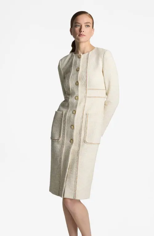 St. John Chain Trim Longline Jacket