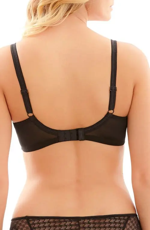 Panache Envy Underwire Stretch Lace Side Support Bra - Black