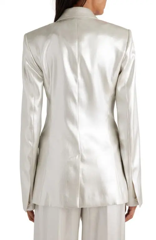 Chloé Silk Lamé Blazer