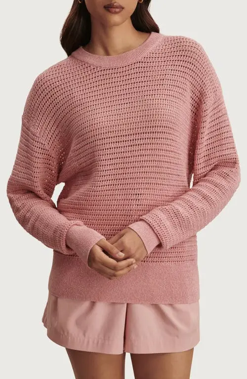 Varley Kershaw Crewneck Sweater - Brandy Rose