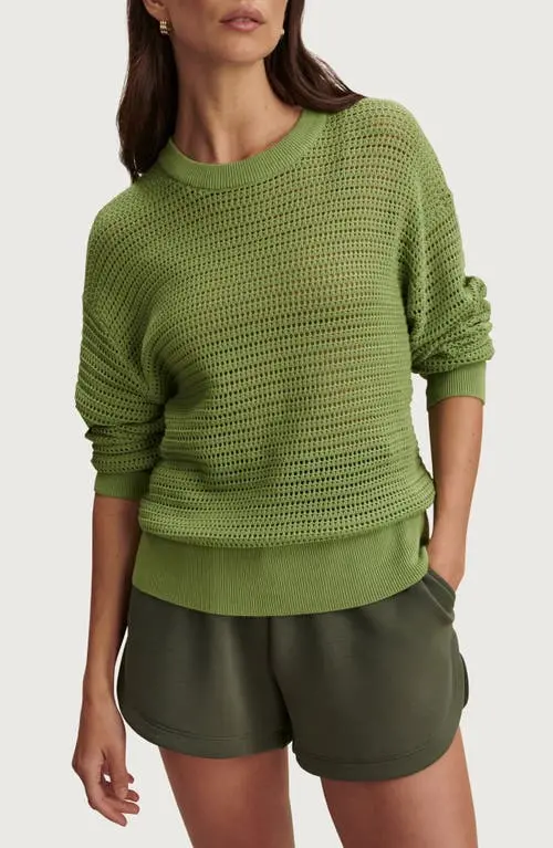 Varley Kershaw Crewneck Sweater - Tender Green