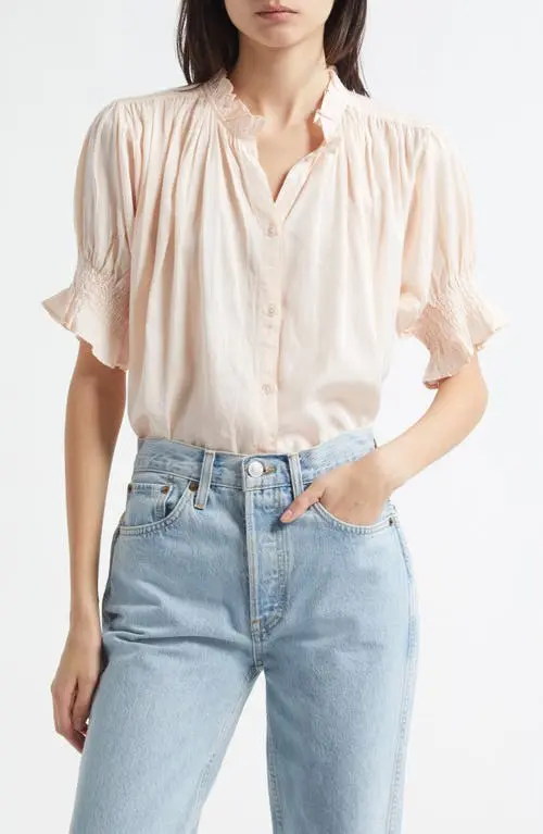 Mille Marnie Floral Blouse - Blush