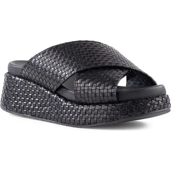 Seychelles Key West Platform Wedge Sandal - Black