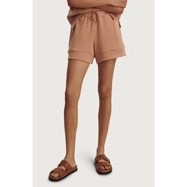 Varley Atrium High-waist Shorts - Camel