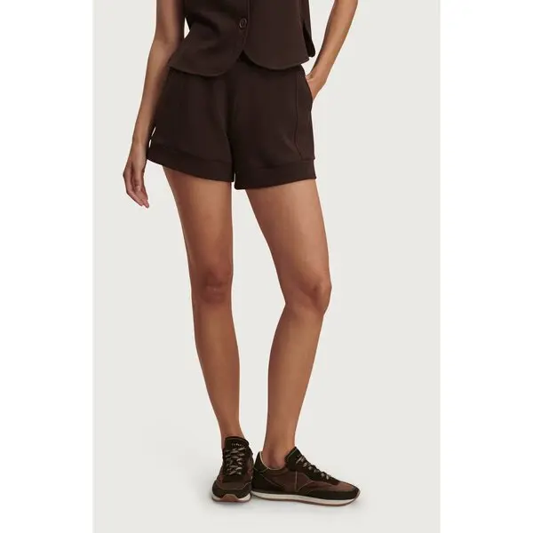 Varley Atrium High-waist Shorts - Coffee Bean