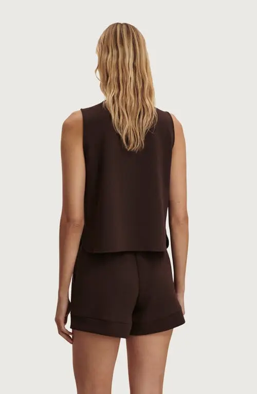 Varley Atrium High-waist Shorts - Coffee Bean