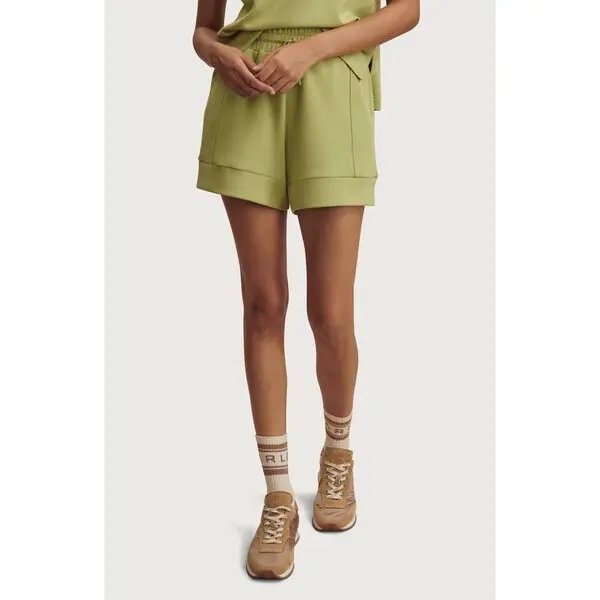 Varley Atrium High-waist Shorts - Fern