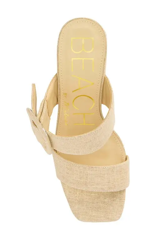 Matisse Lucy Block Heel Sandal - Natural Linen