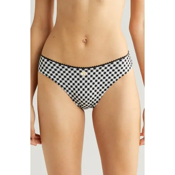 Solid & Striped Daphne Bikini Bottom - Blackout X Marshmallow