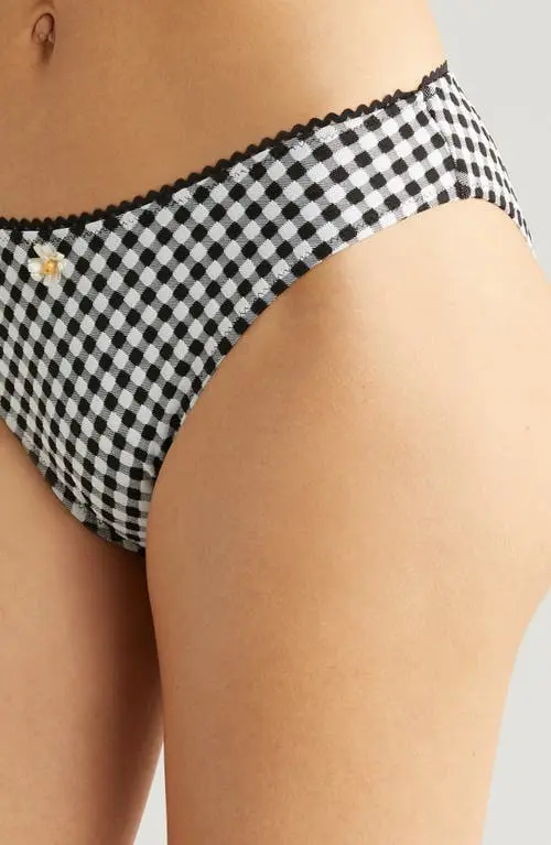 Solid & Striped Daphne Bikini Bottom - Blackout X Marshmallow