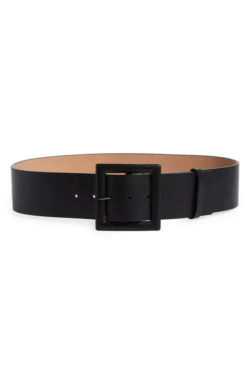 Carolina Herrera Icon Leather Belt - Black