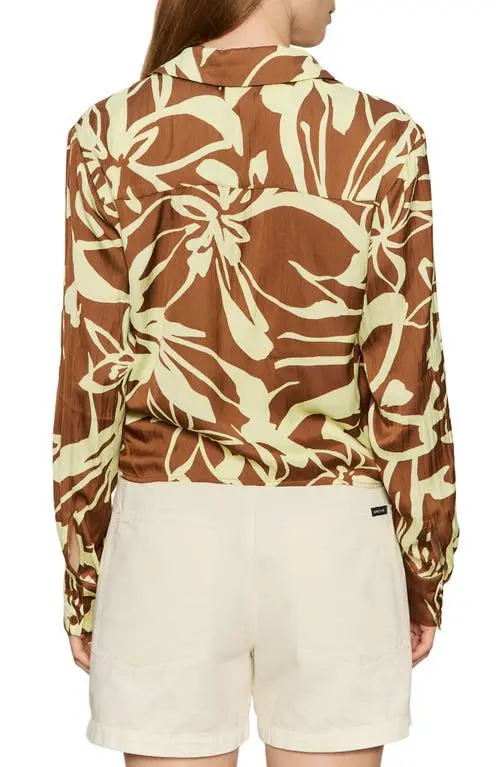 Sanctuary Lover Print Tie-hem Shirt