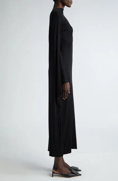 Jacquemus Joya Long Sleeve Drape Dress